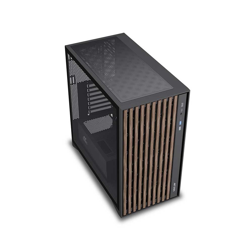 Ant Esports Zen Wood C3 Mid-Tower ATX Gaming Cabinet Black - AESP0318 ...