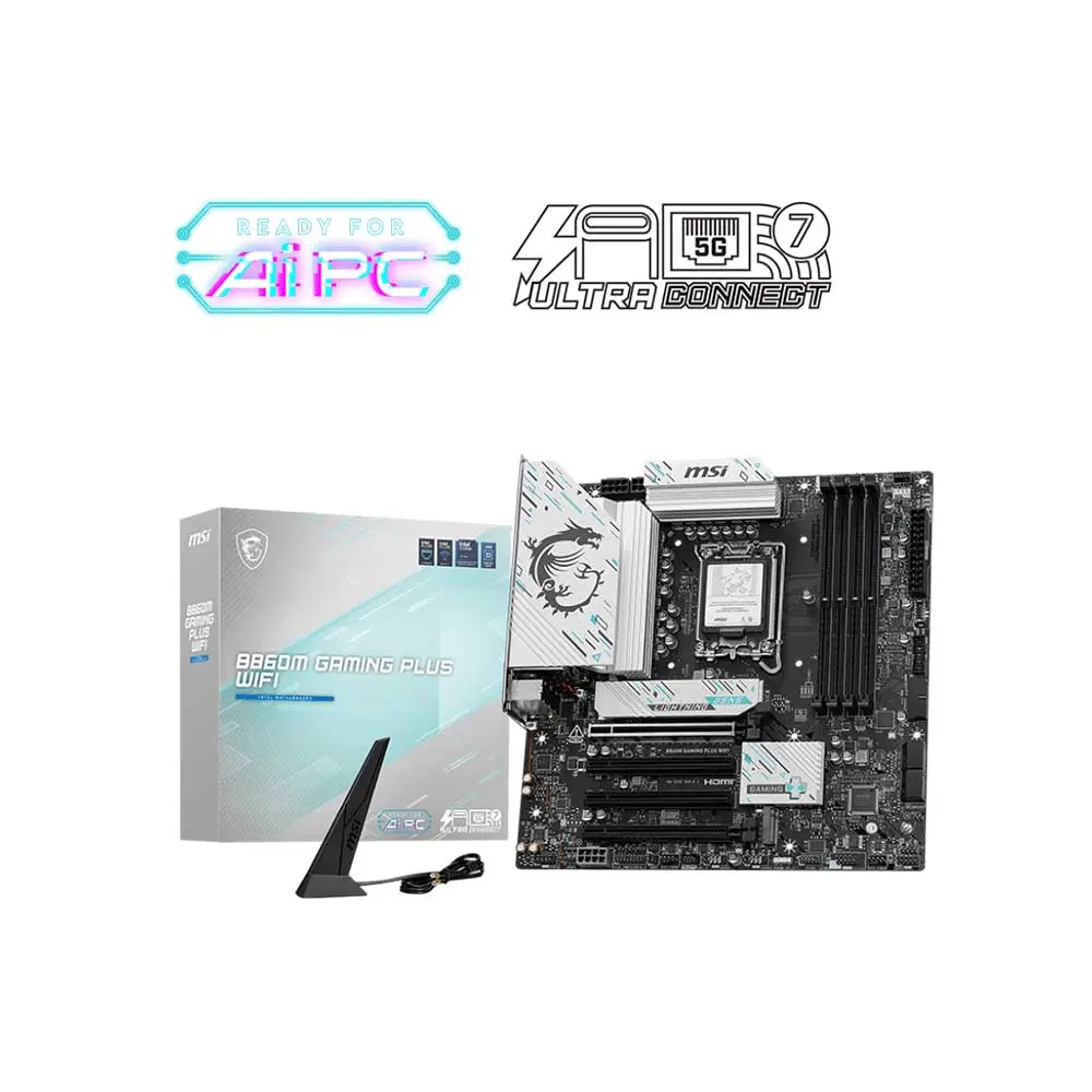 Msi B860M Gaming Plus WiFi LGA1851 M-ATX Motherboard - Anandit Infotech